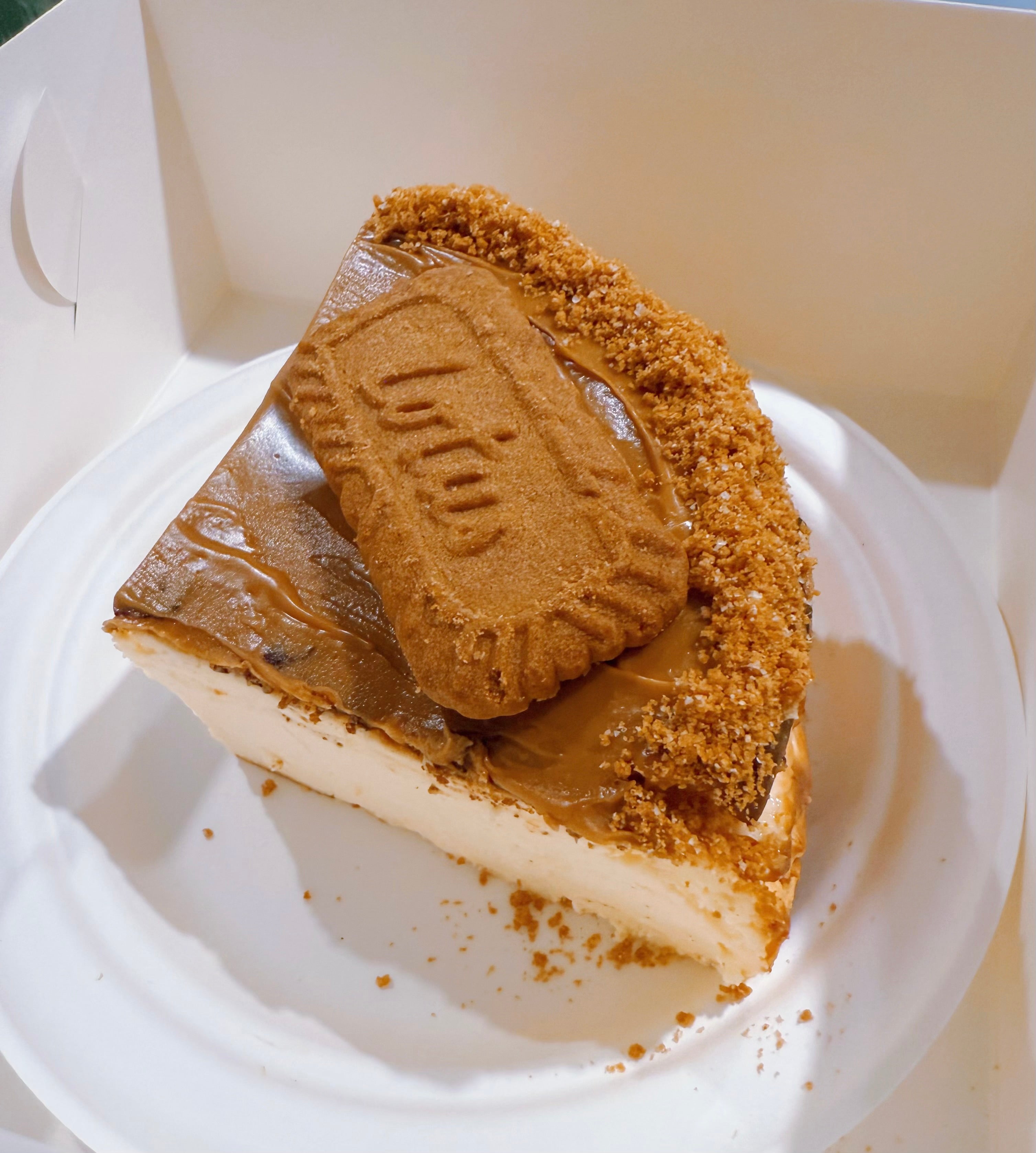 Basque Lotus Biscoff Cheesecake Quarter – Chef's Kiss